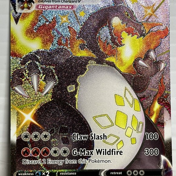 Other | Pokmon Tcg Charizard Vmax Shining Fates Sv17sv122 Holo Shiny ...